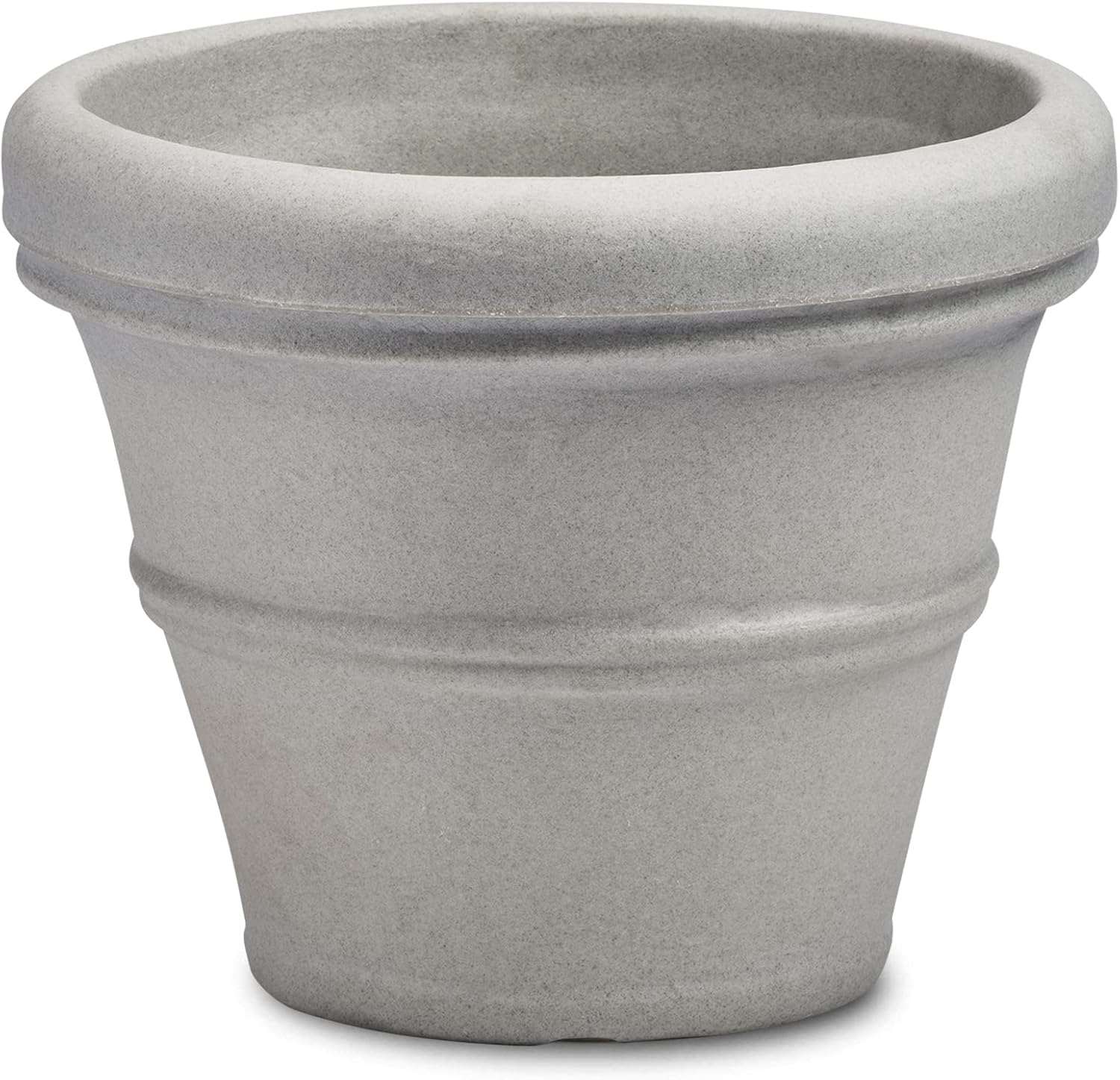 Crescent Garden Brunello Classic Rolled Rim Planter Pot, Indoor/Outdoor ...