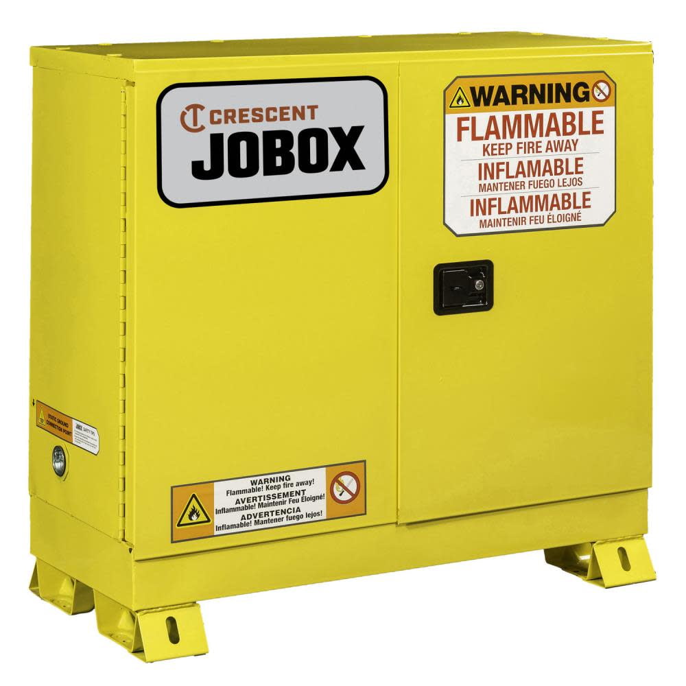 Crescent Jobox Safety Cabinet, 30 Gallon, Manual Close, Flammable ...