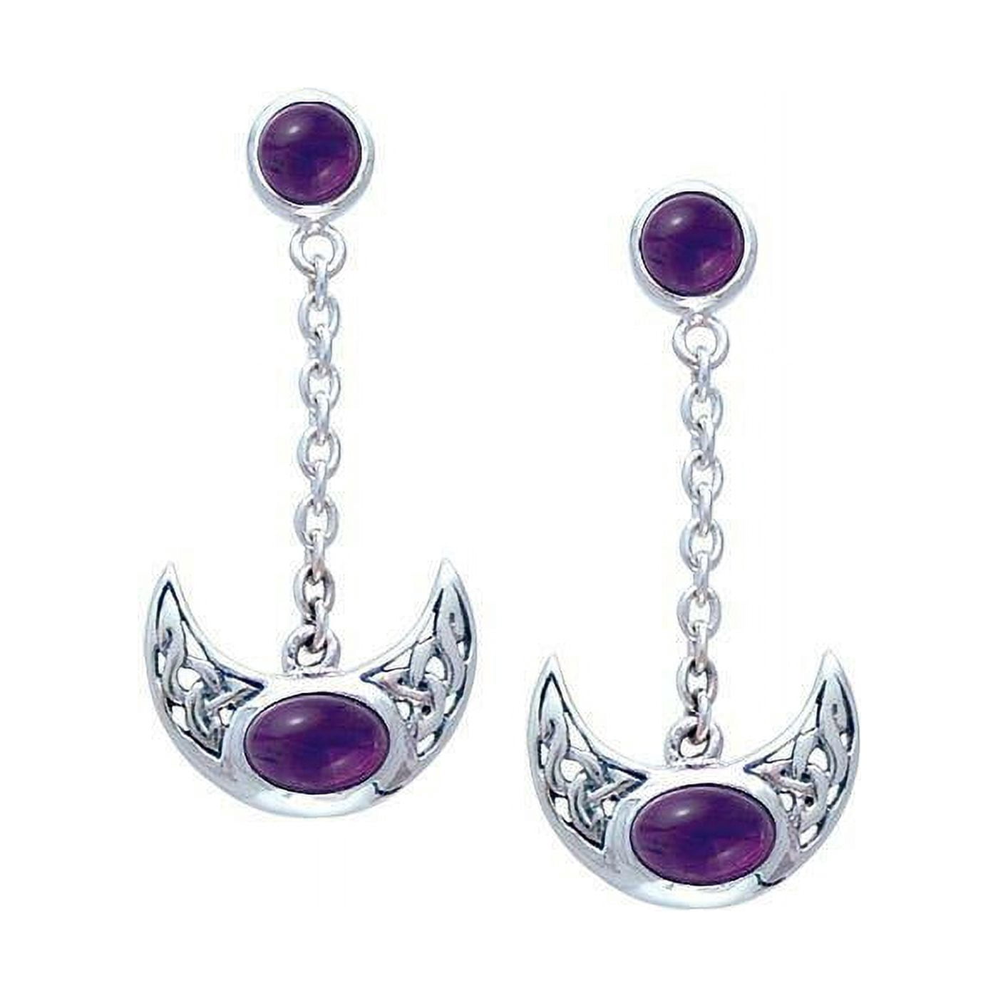 Crescent Moon .925 Sterling Silver Earrings Peter Stone Fine Lunar ...