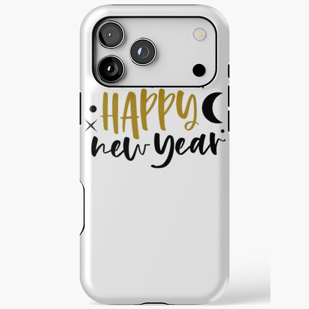 Crescent Moon Happy New Year 2026 iPhone Case 17 through 11 Pro Max ...