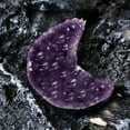 Crescent Moon Shape Amethyst Crystal Cluster Geode Chunks Rocks Gift ...