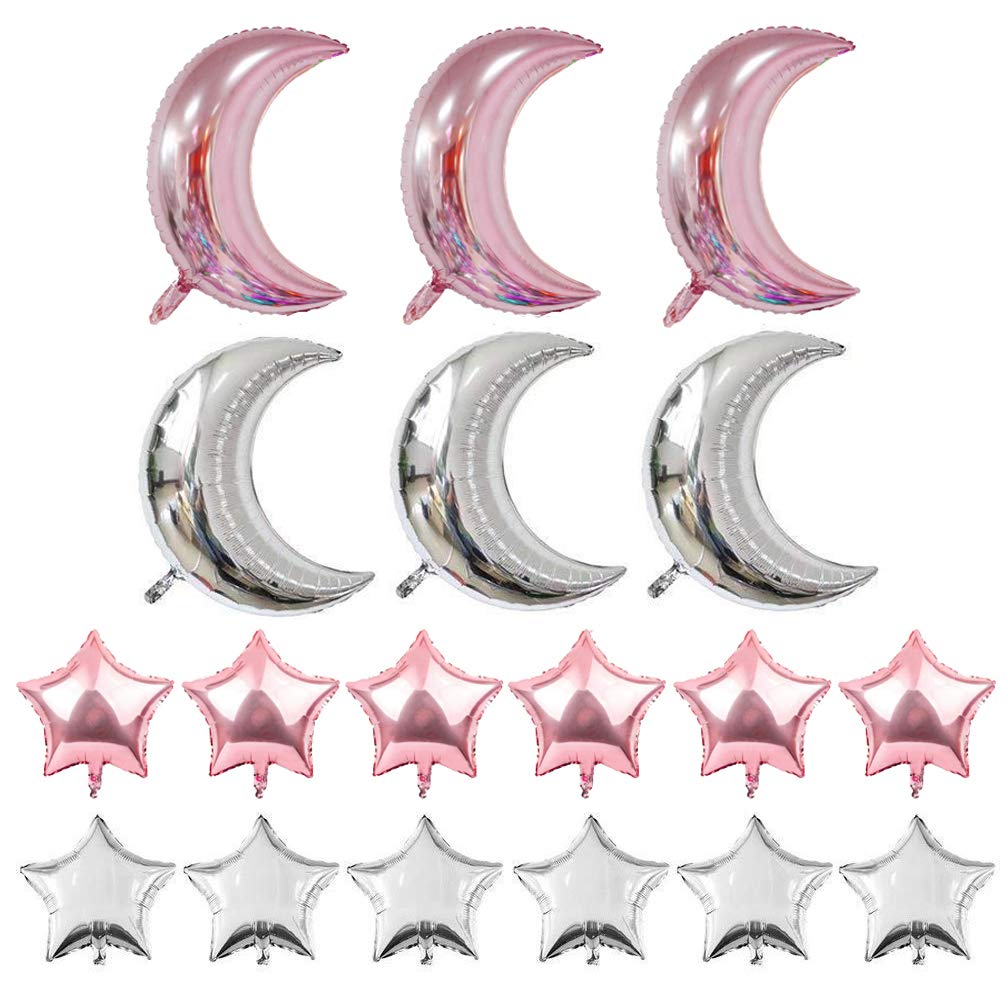 Crescent Moon Shaped Mylar Balloons 28 KKS1 inch Moon and Star Party ...