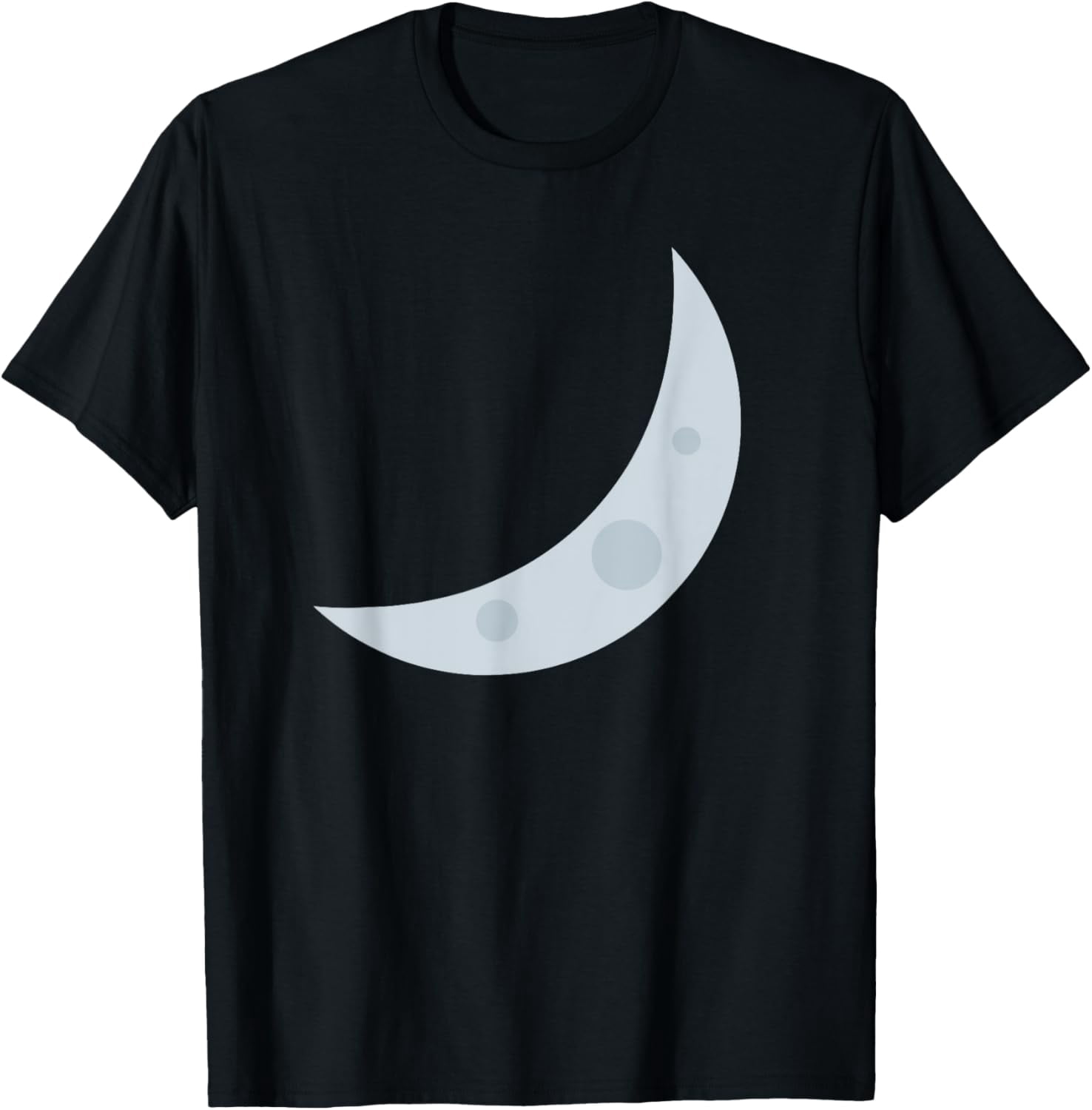 Crescent Moon T-Shirt men and women can wear, black, white, gifts ...