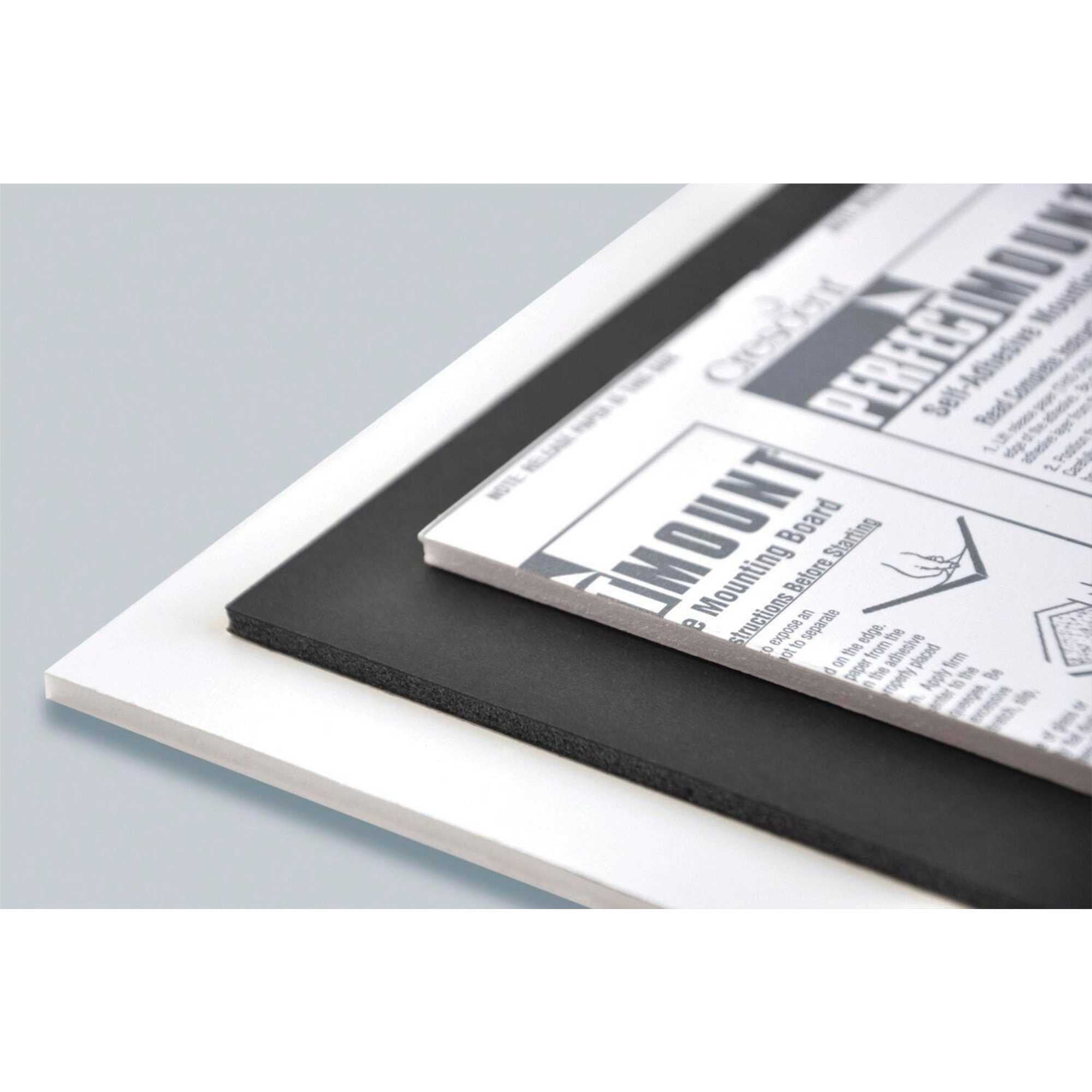 Crescent Perfect Mount Mounting Board, 32 x 40 Inches, Black, Pack of ...