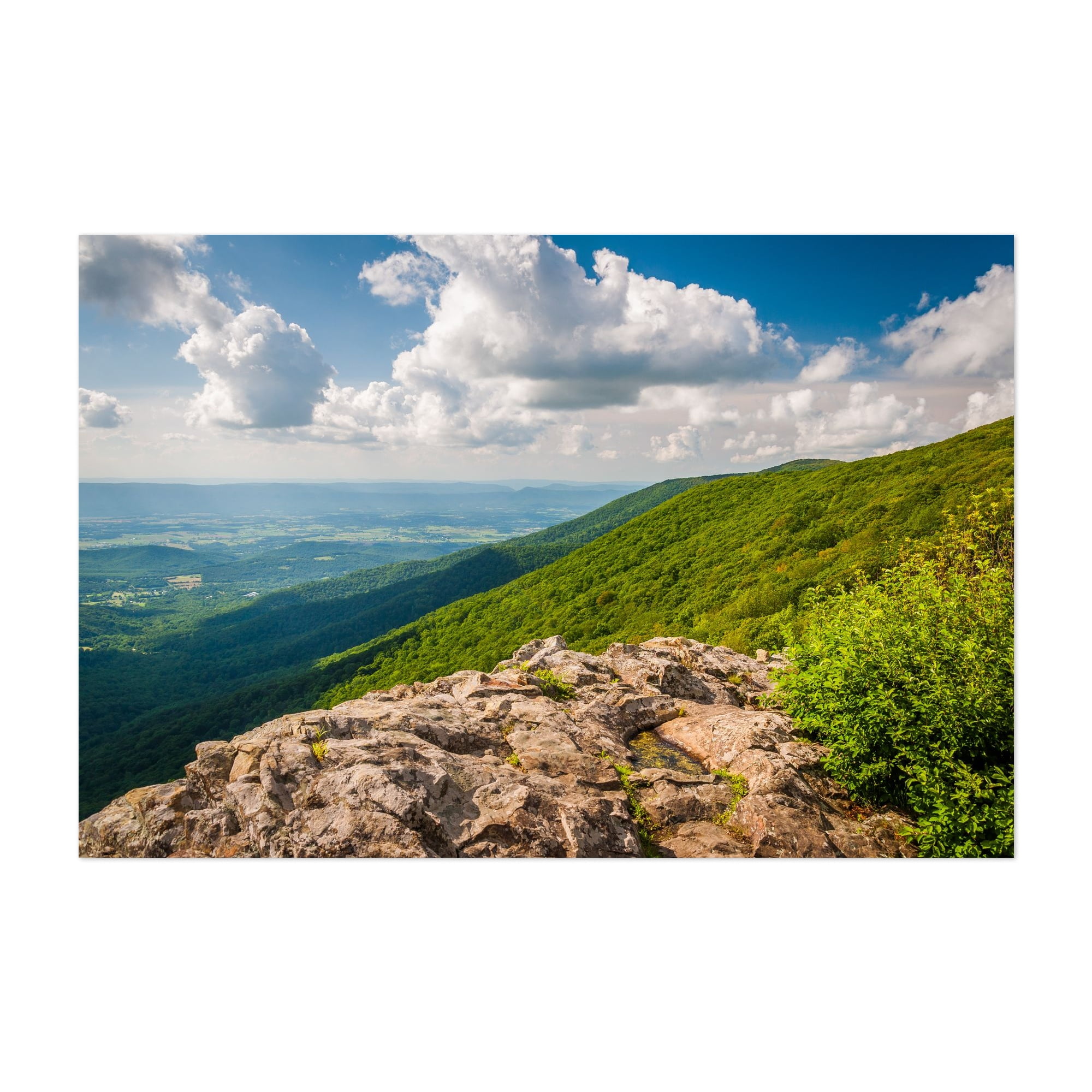 Crescent Rock 01 - Virginia Photography Unframed Wall Art Print 16 x 24 ...
