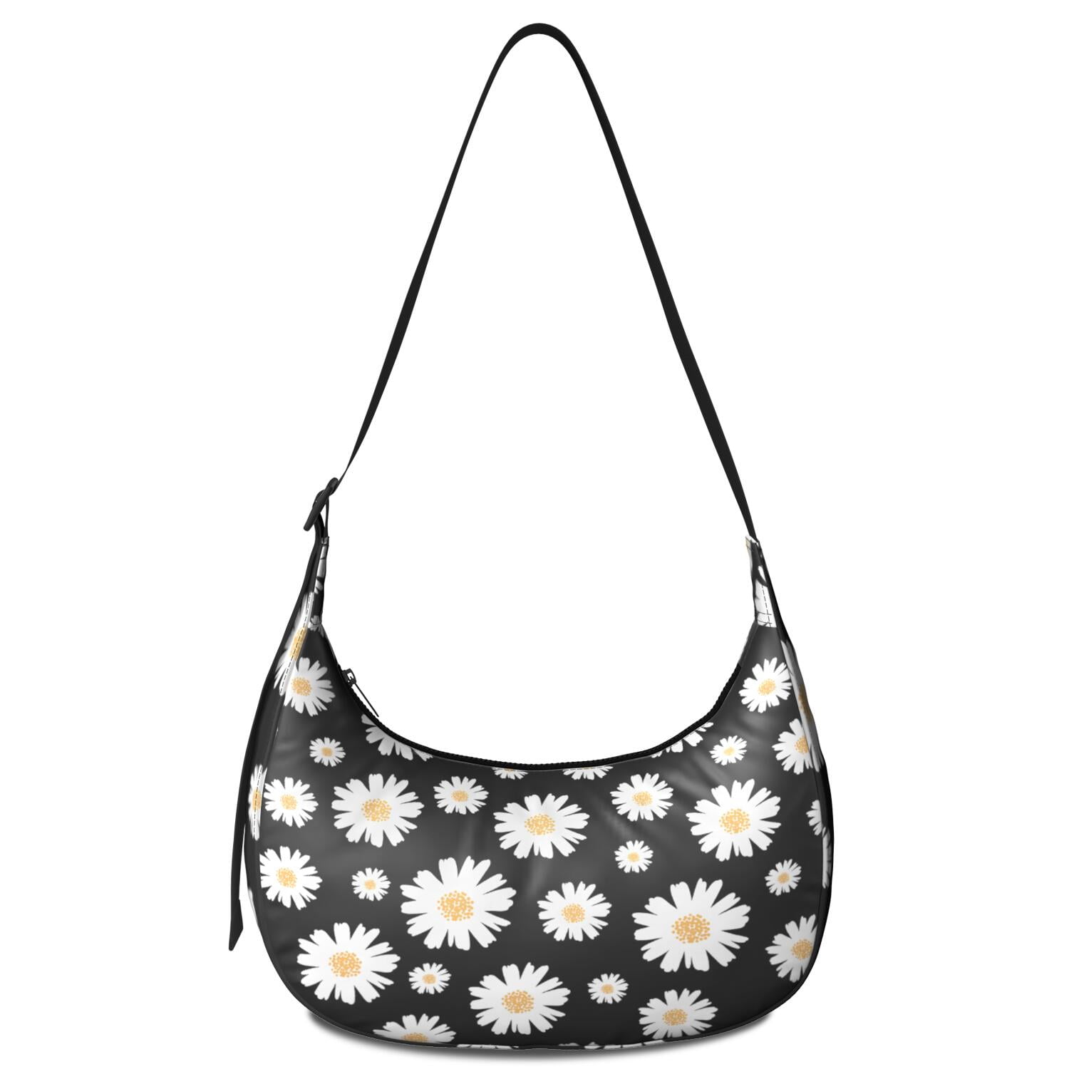 Crescent Shoulder Bags for WomenDaisyTote Handbag Under the Arm Purses ...