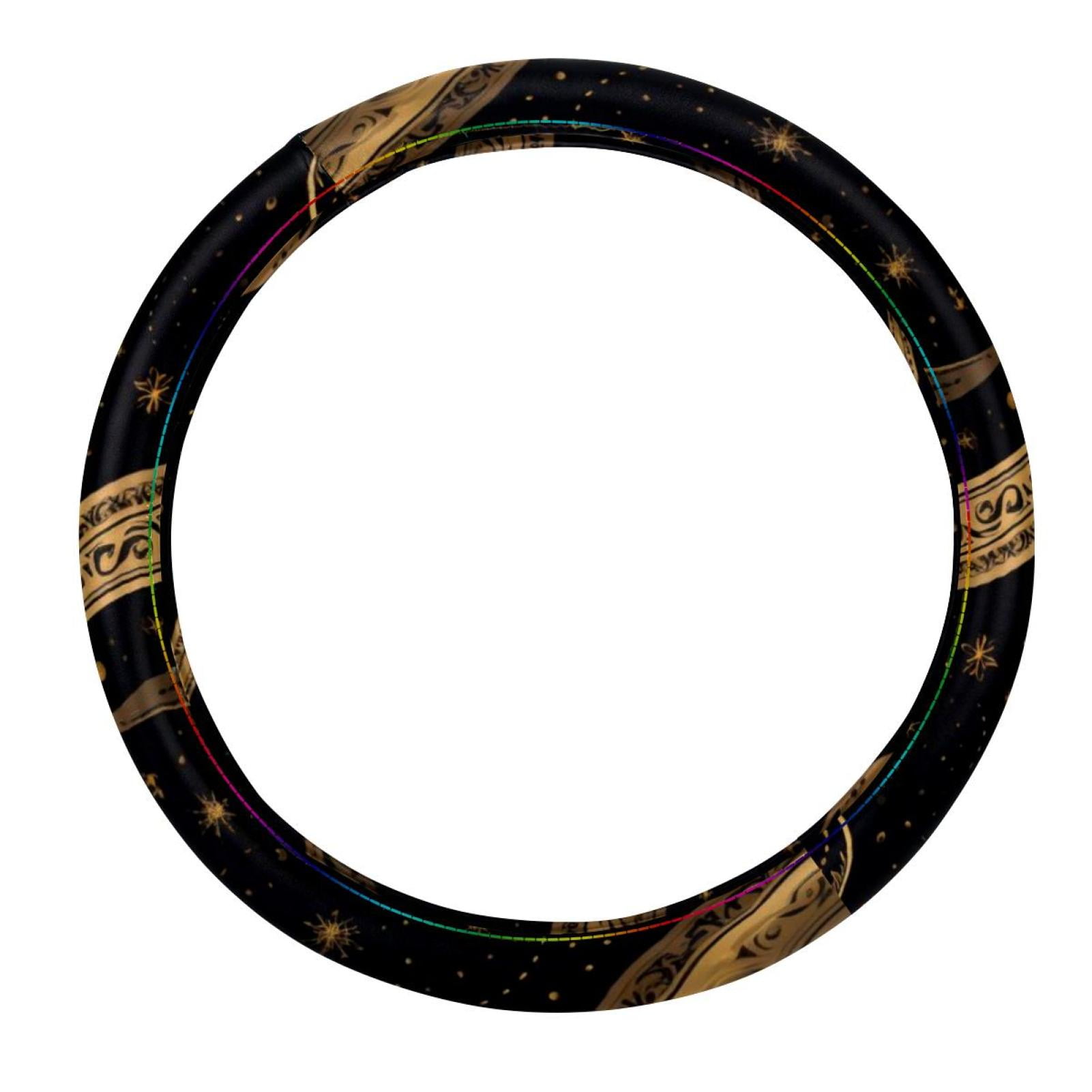 Crescent Sign 14.5 Inch Printing PVC Leather Car Wheel Cover Auto ...