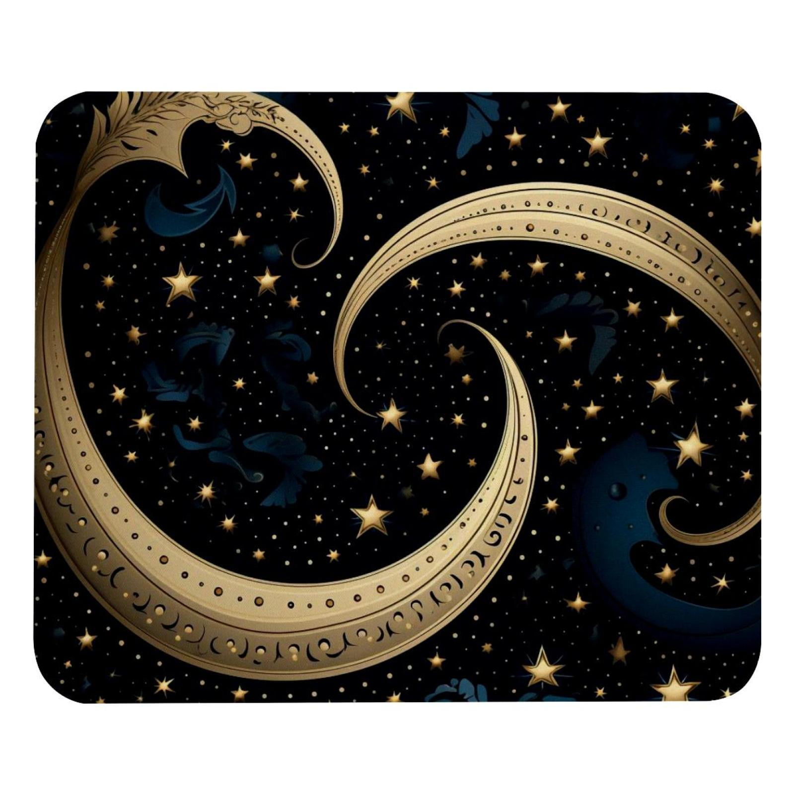 Crescent Sign 8.3x9.8 Inch Square Desk Mat with Non-Slip Rubber Bottom ...