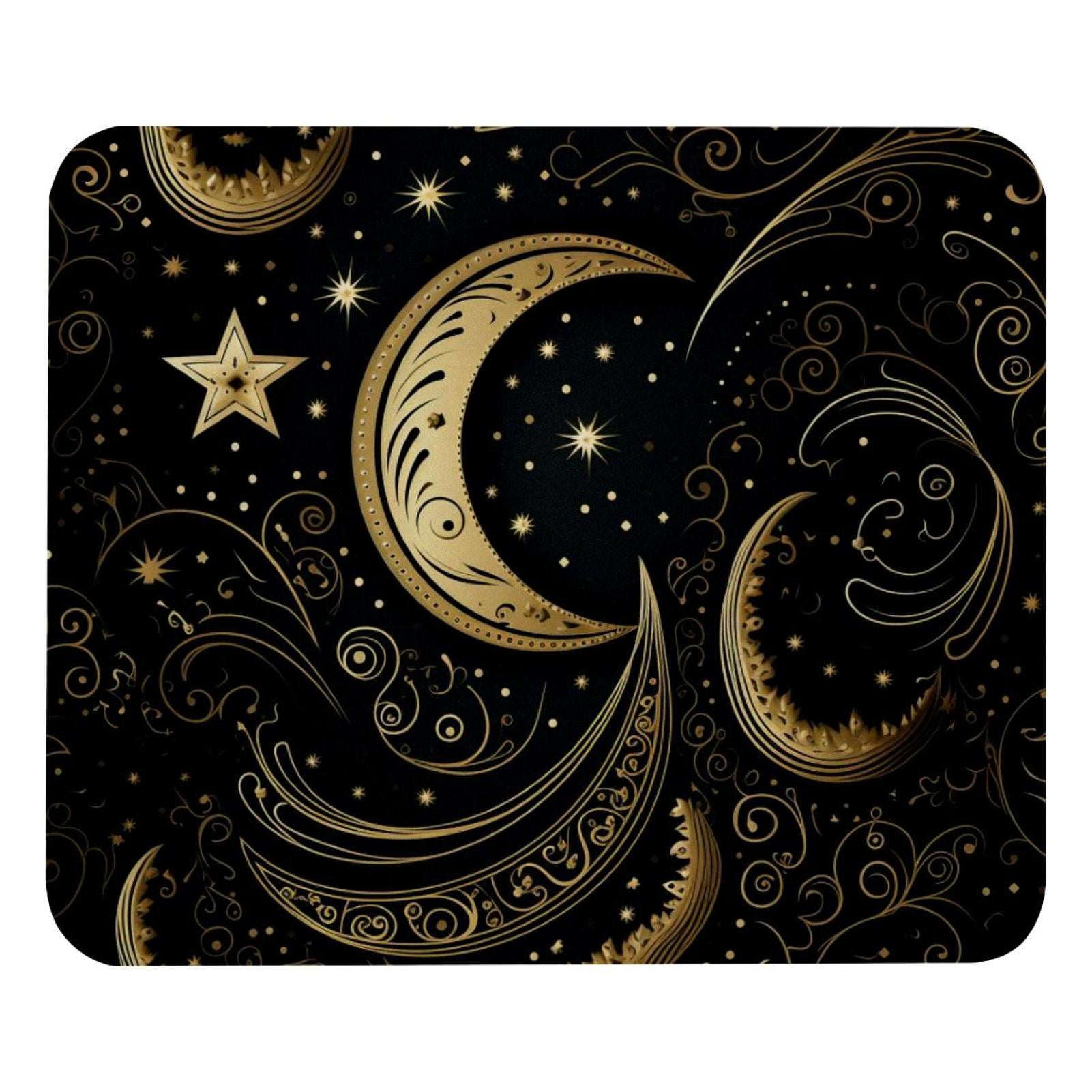 Crescent Sign 8.3x9.8 Inch Square Desk Mat with Non-Slip Rubber Bottom ...