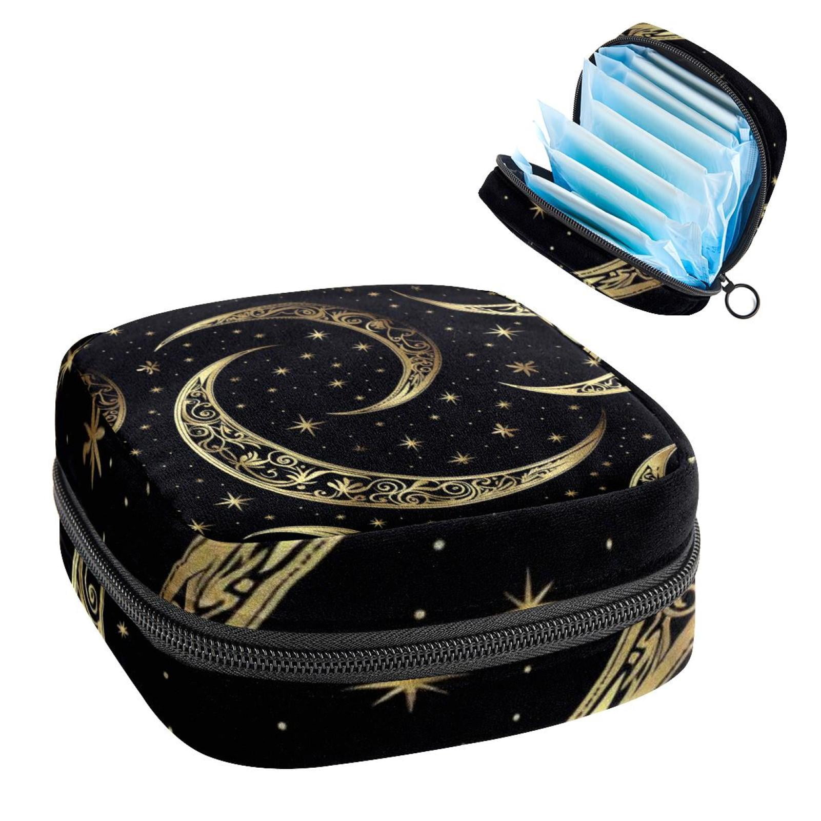 Crescent Sign Pad Bag Small Bag Canvas Pouch with Zipper Small Pouch ...