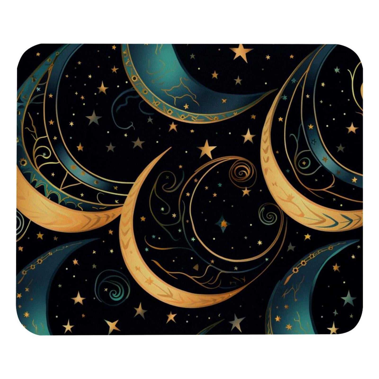 Crescent Sign Printed Square Desk Pad, 8.3x9.8 Inch Non-Slip Rubber ...