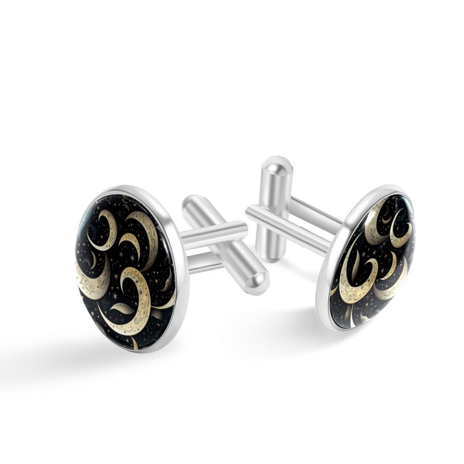 Crescent Sign Ravishing Formal Attire Stainless Steel Cuff Link Set for ...