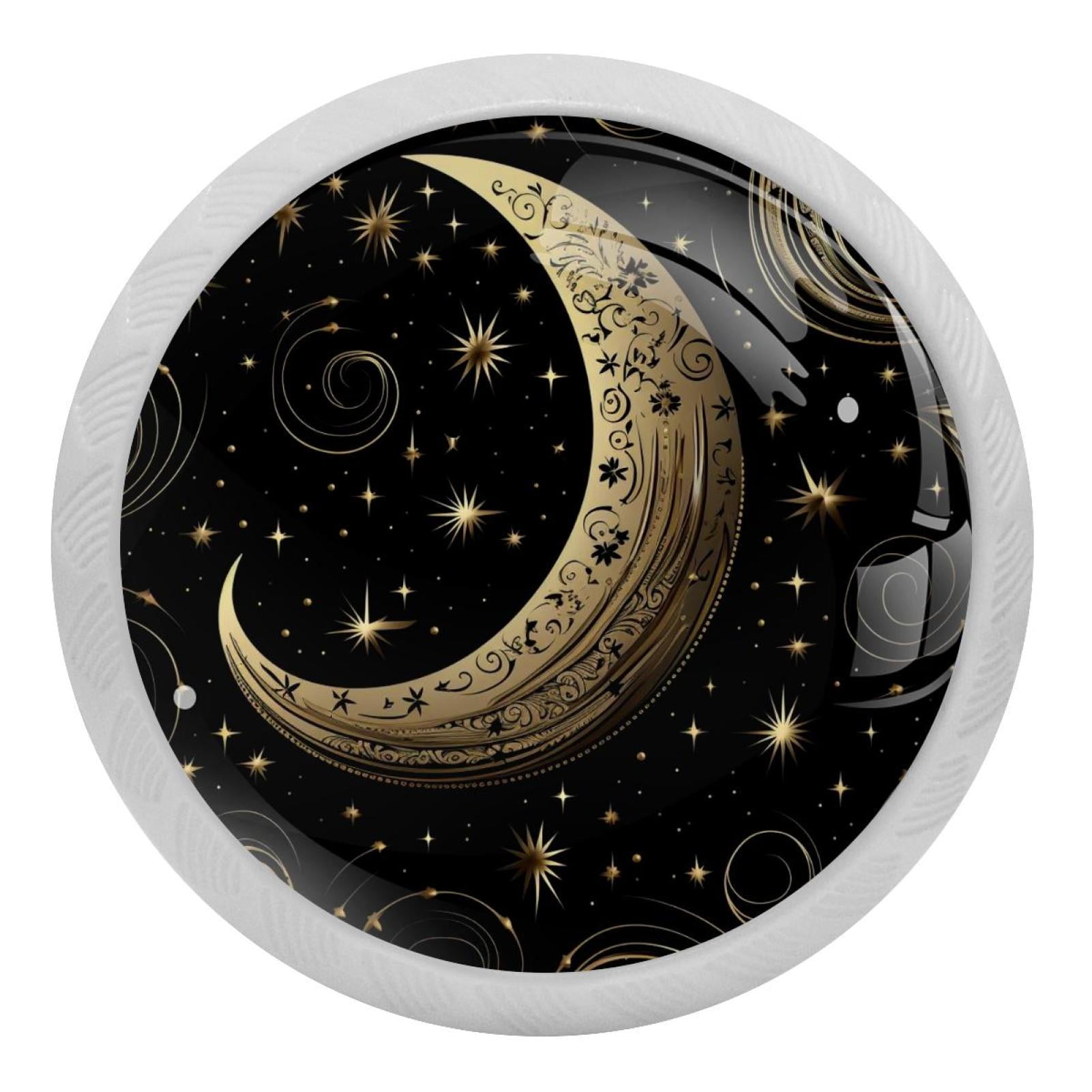 Crescent Sign Round Glow-in-the-Dark Fluorescent Cabinet and Dresser ...