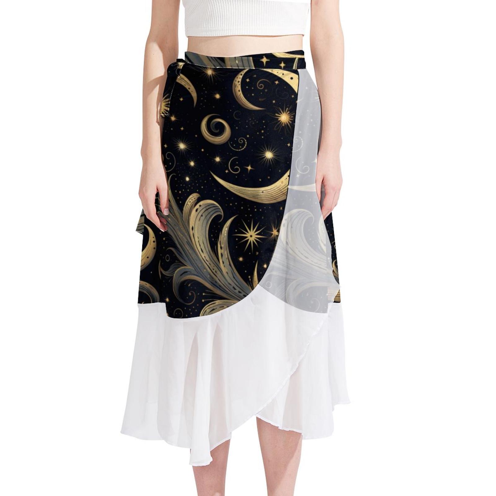 Crescent Sign Stylish Chiffon Beach Skirts and Dresses for Women - for the Beach - Walmart.com