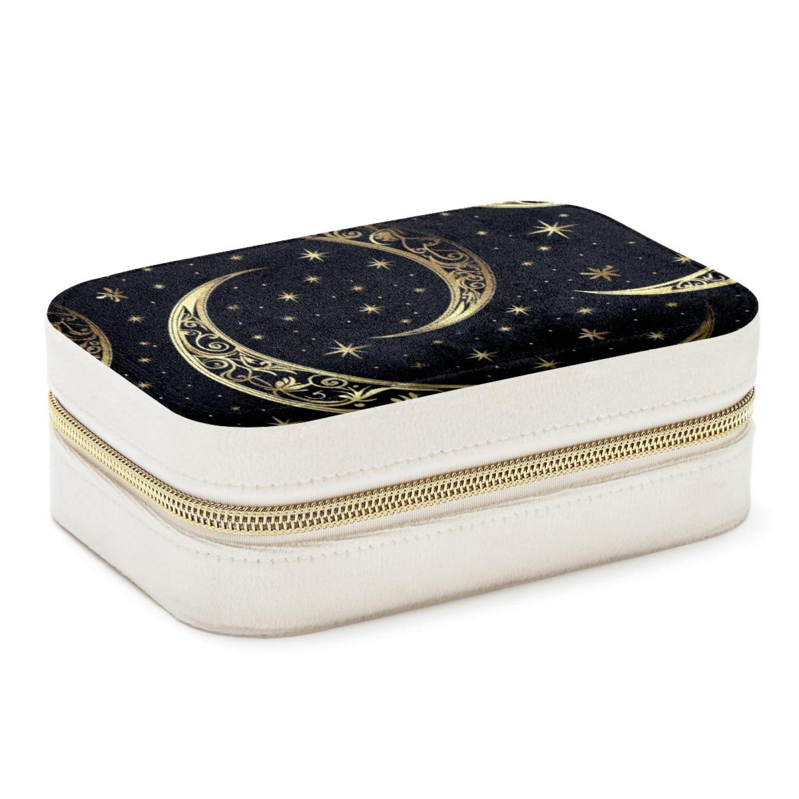 Crescent Sign Velvet Portable Travel Organizer with Removable ...