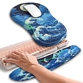 Crescent Waves Memory Foam Wrist Rest and Mouse Pad Combo - Walmart.com