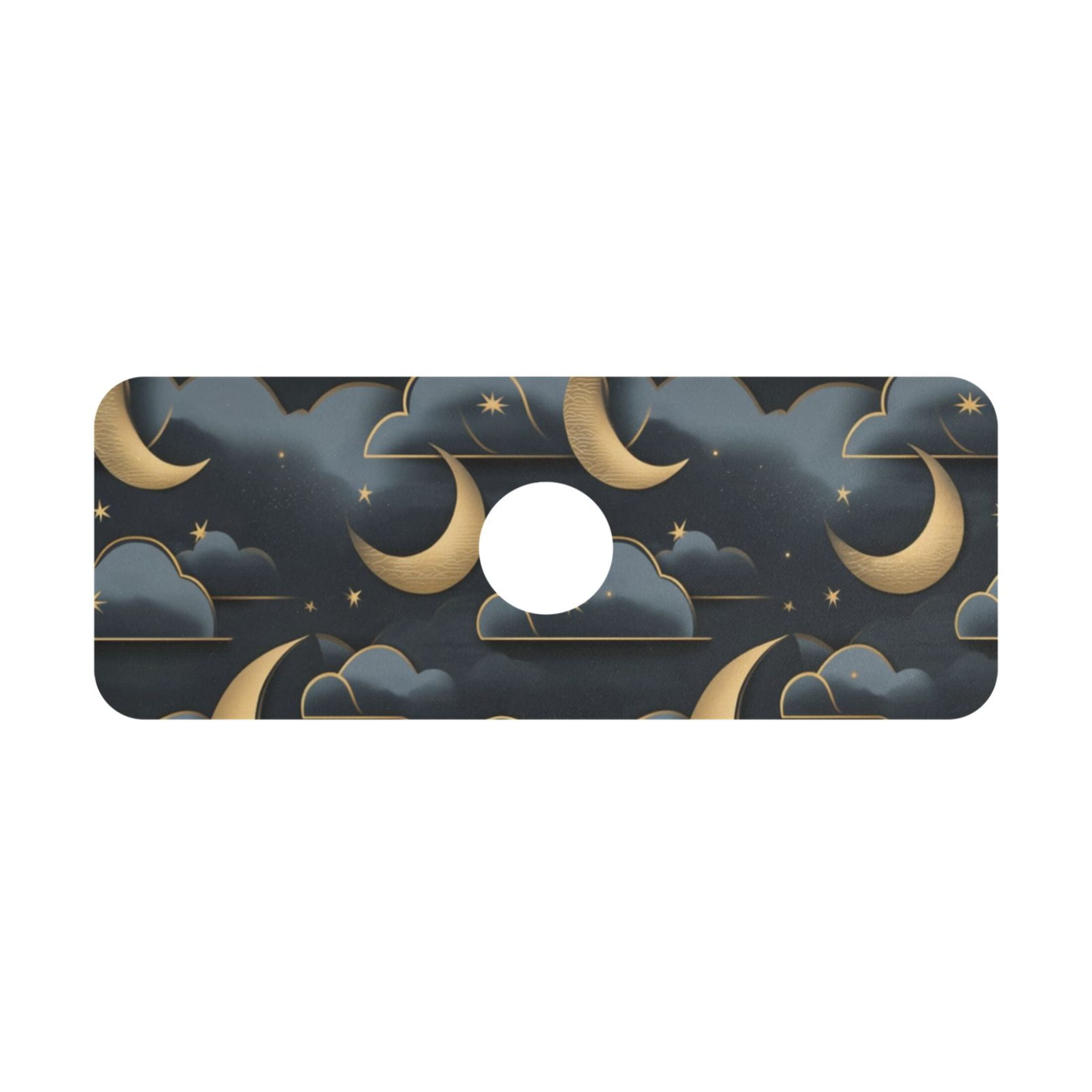 Crescent and Cloud Kitchen Sink Splash Guard, Silicone Sink Faucet Mat ...