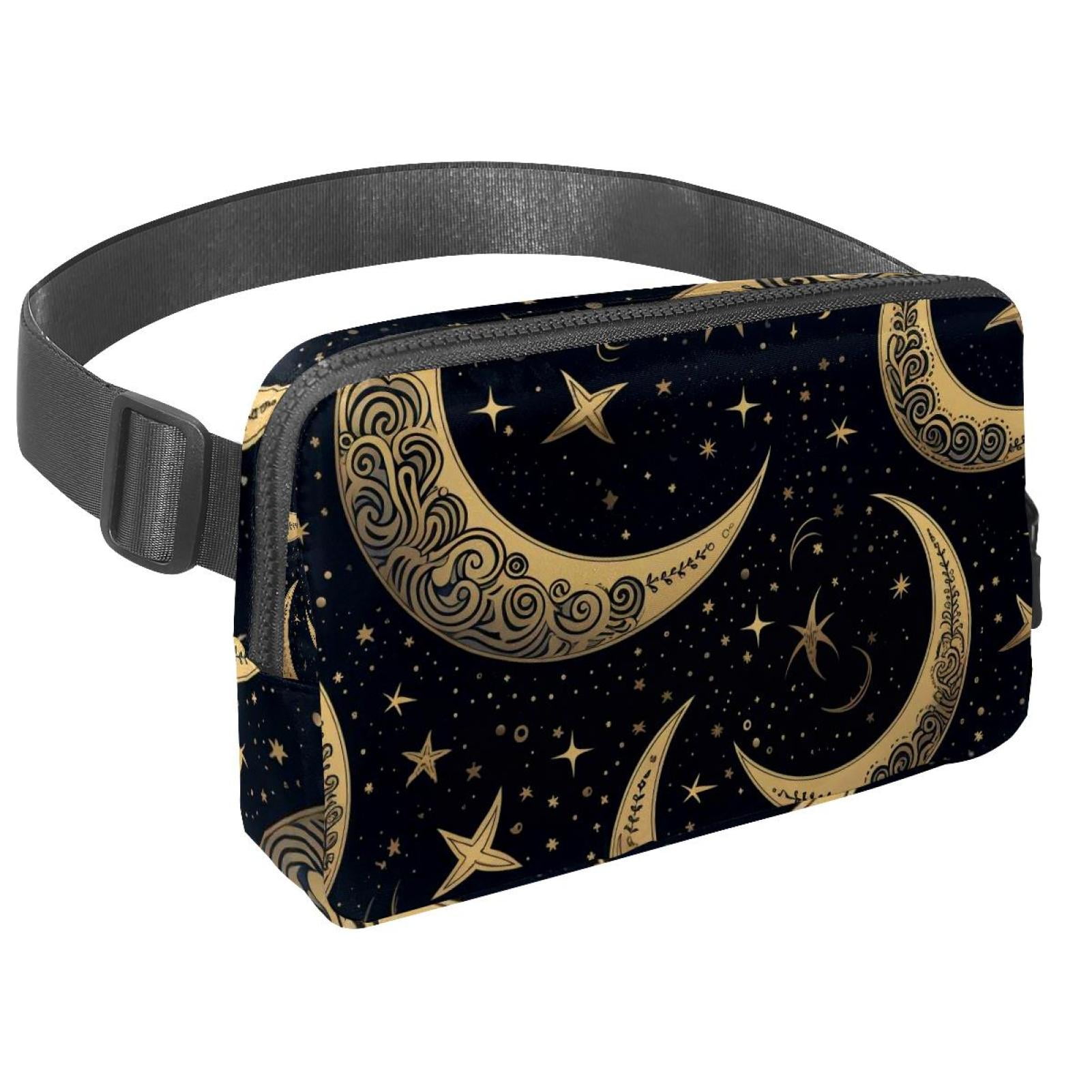 Crescent moon symbol Adjustable Lightweight Unisex Waist Bag Running ...