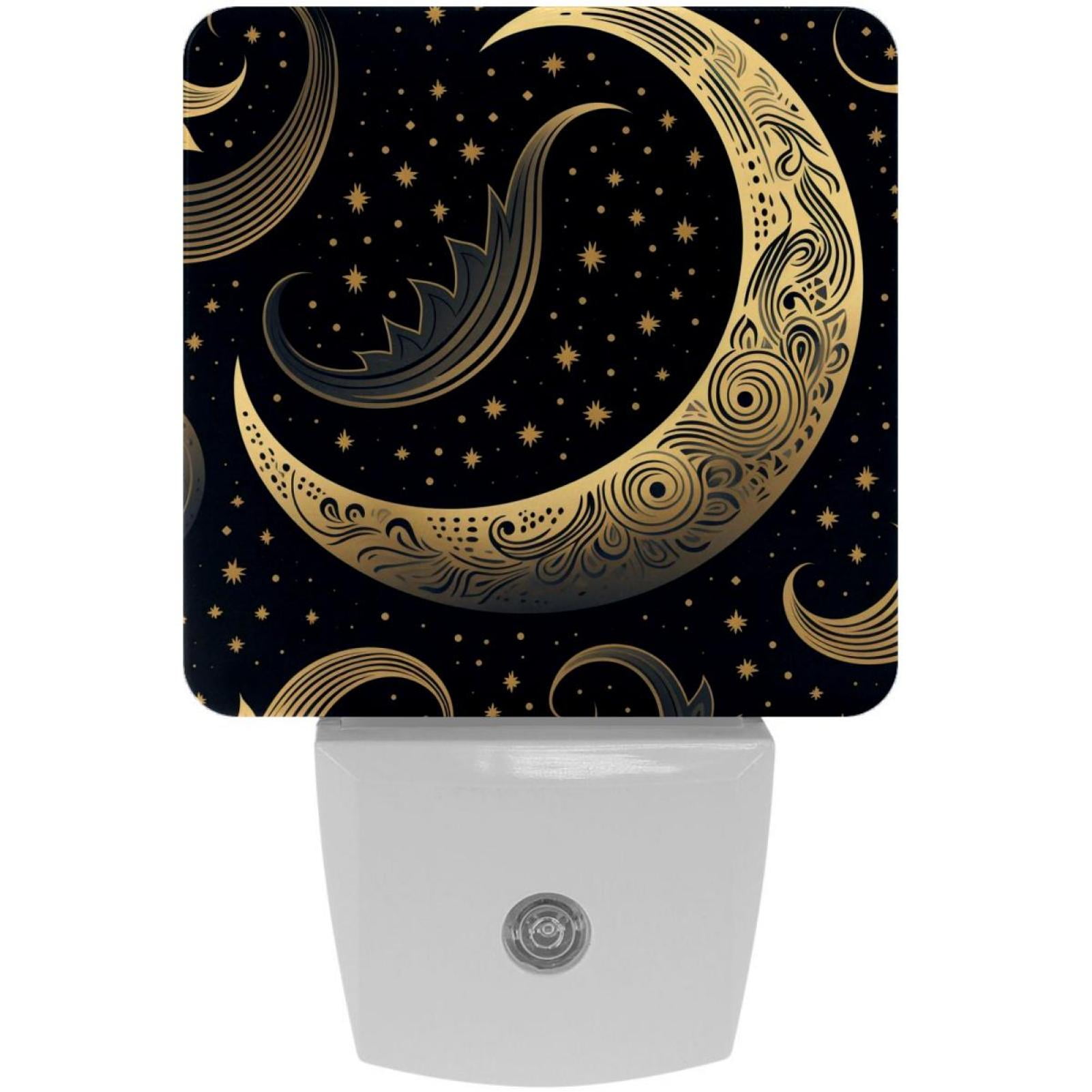Crescent moon symbol LED Square Night Light - Energy Efficient Plug-in ...