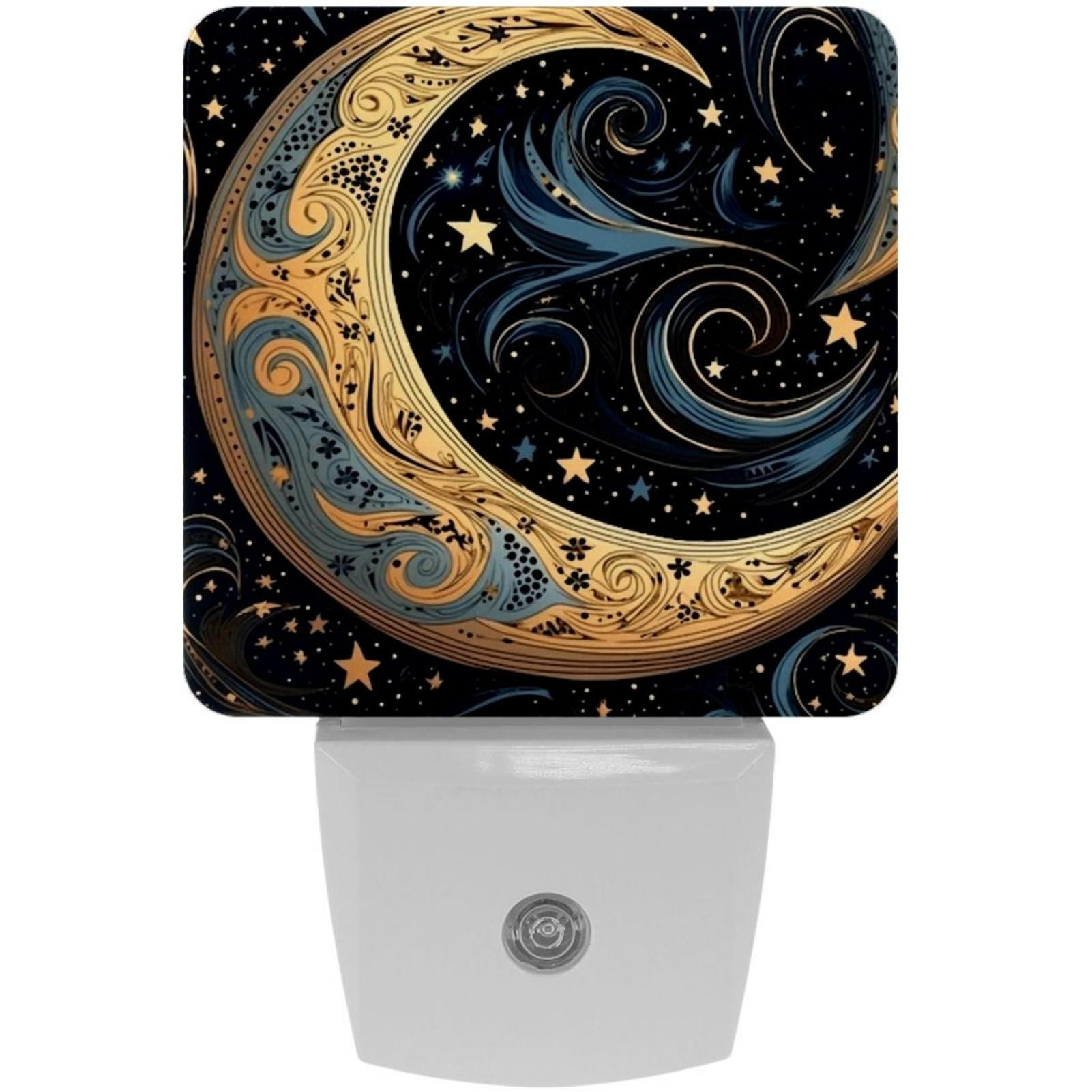 Crescent moon symbol LED Square Night Light - Small and Bright Square ...