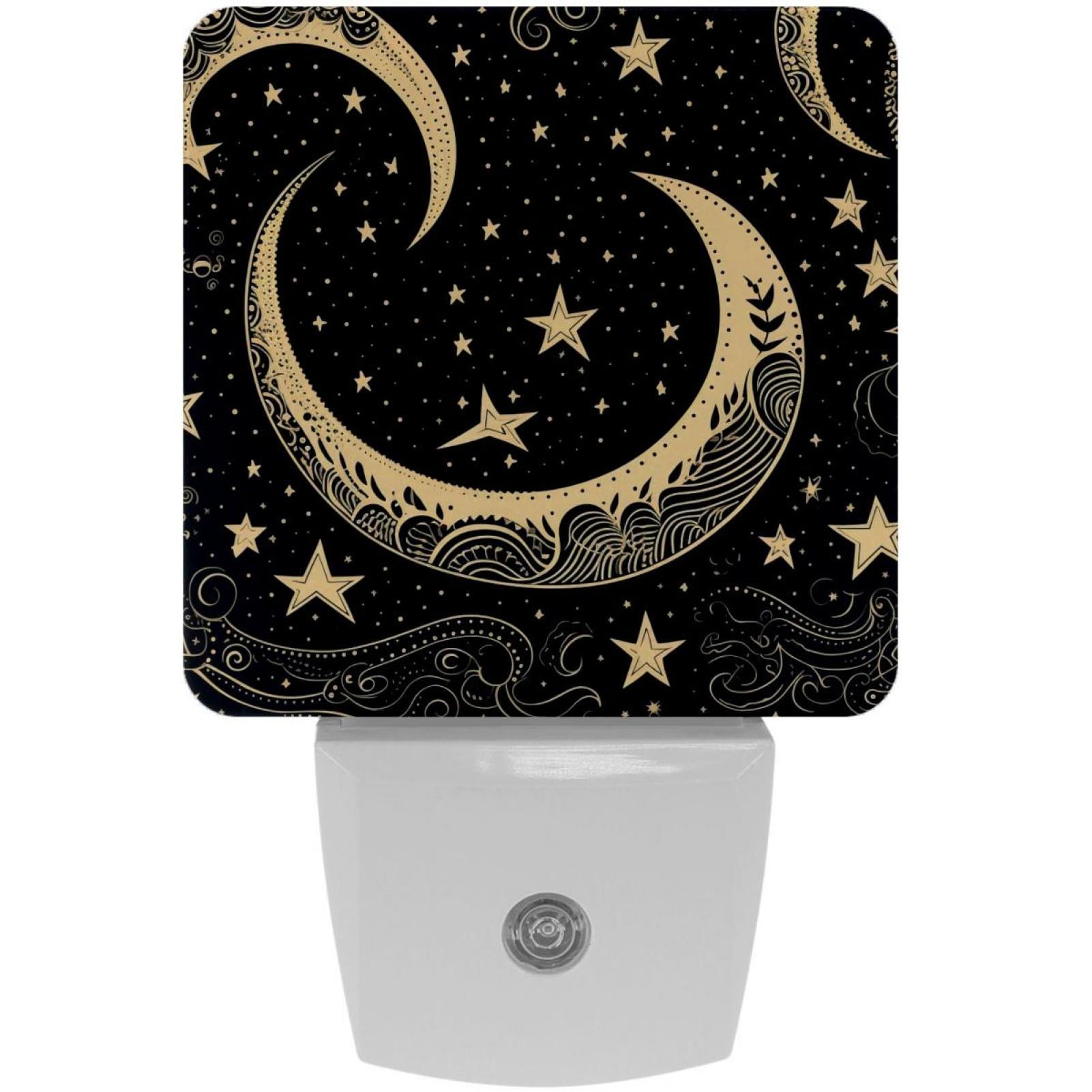 Crescent moon symbol LED Square Night Lights - Energy Efficient Bedside ...