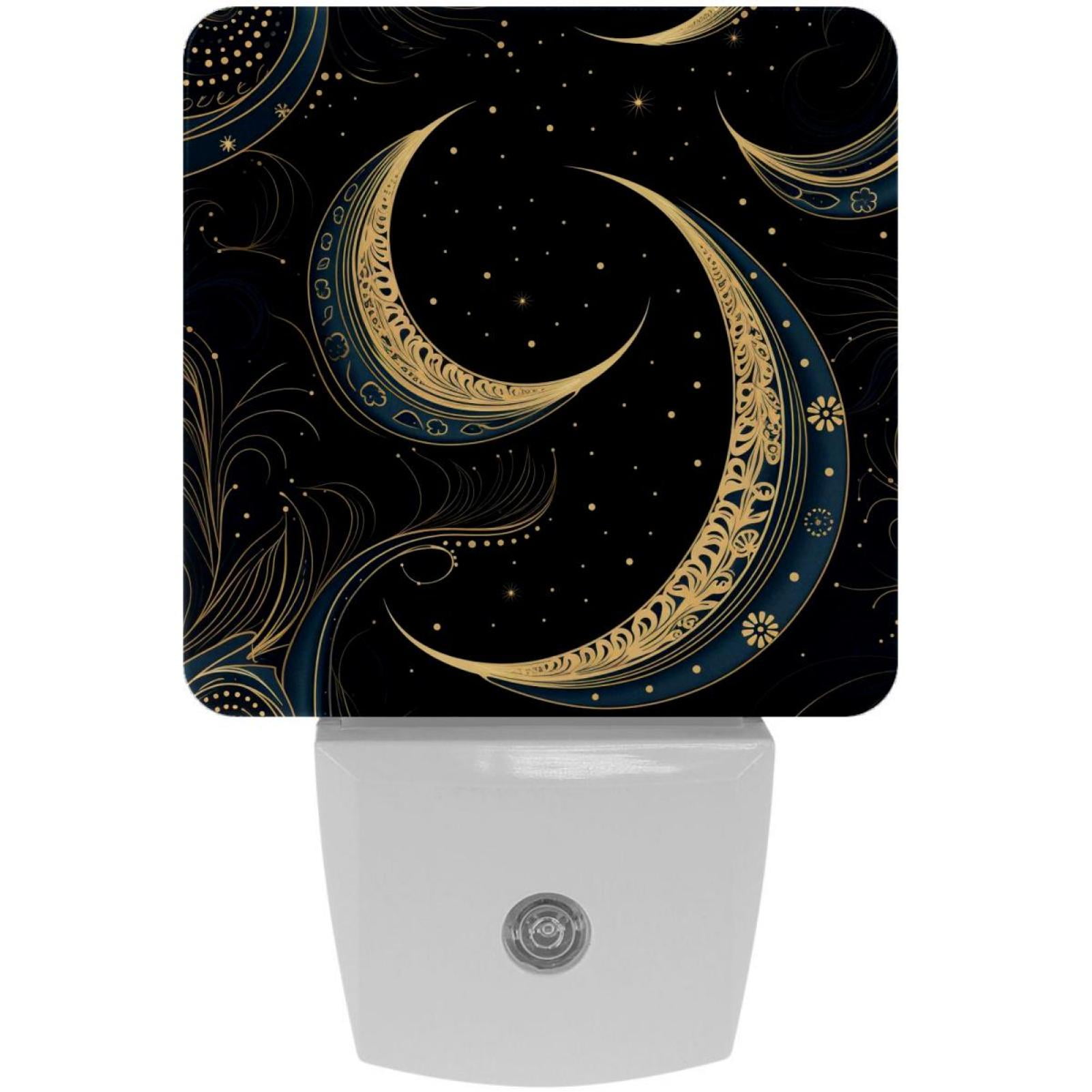 Crescent moon symbol LED Square Night Lights - Energy Efficient Plug-in ...