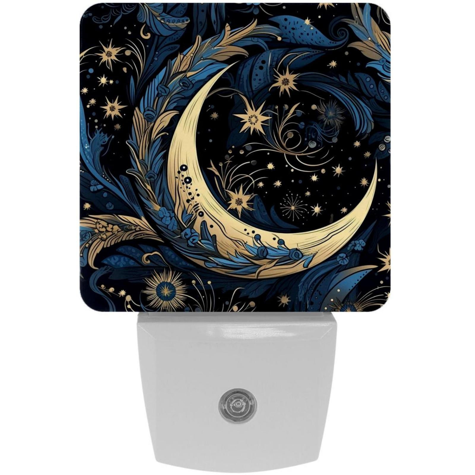 Crescent moon symbol Square LED Night Lights - Small, Portable Lighting ...