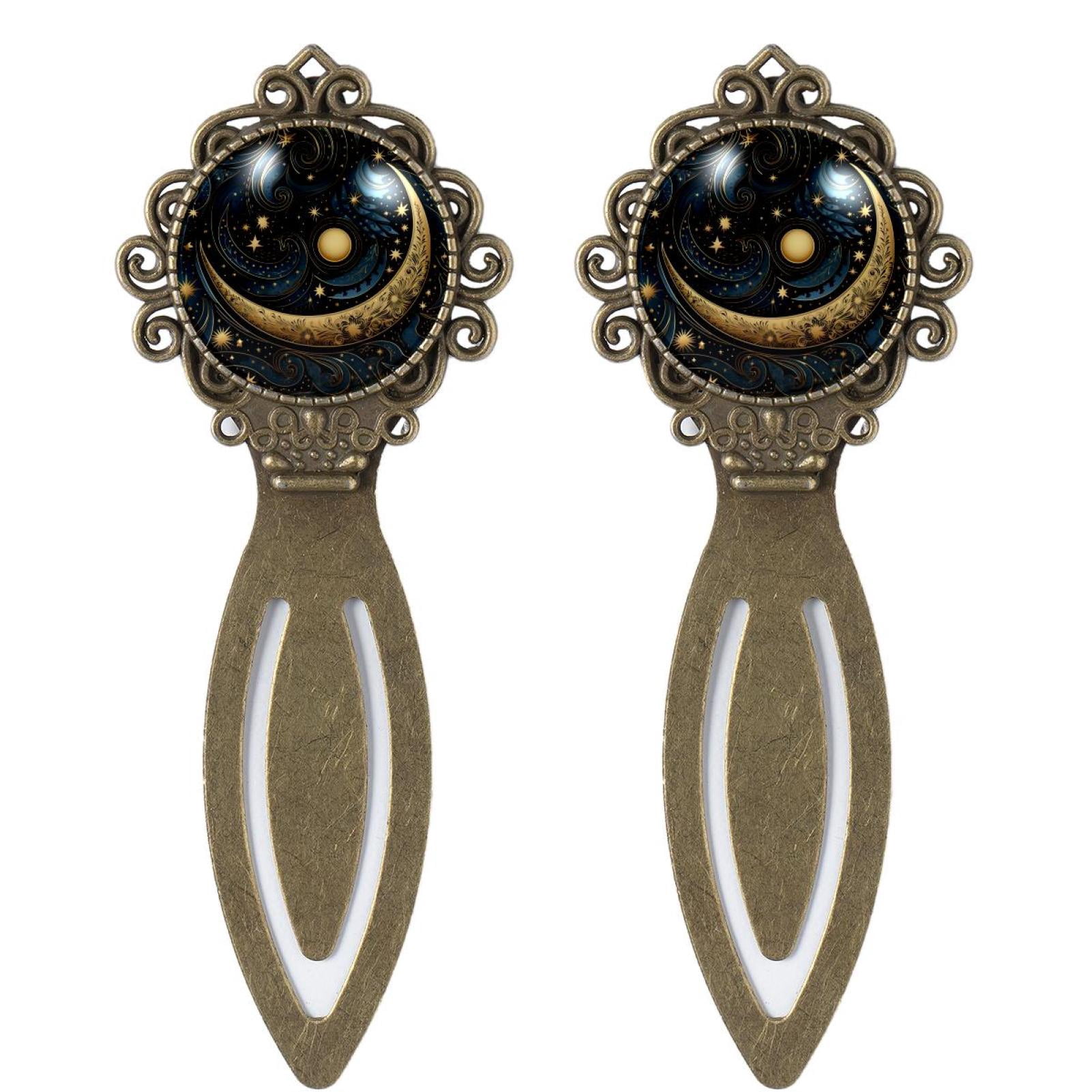 Crescent moon symbol Vintage Copper-Colored Lace Bookmarks: Stainless ...