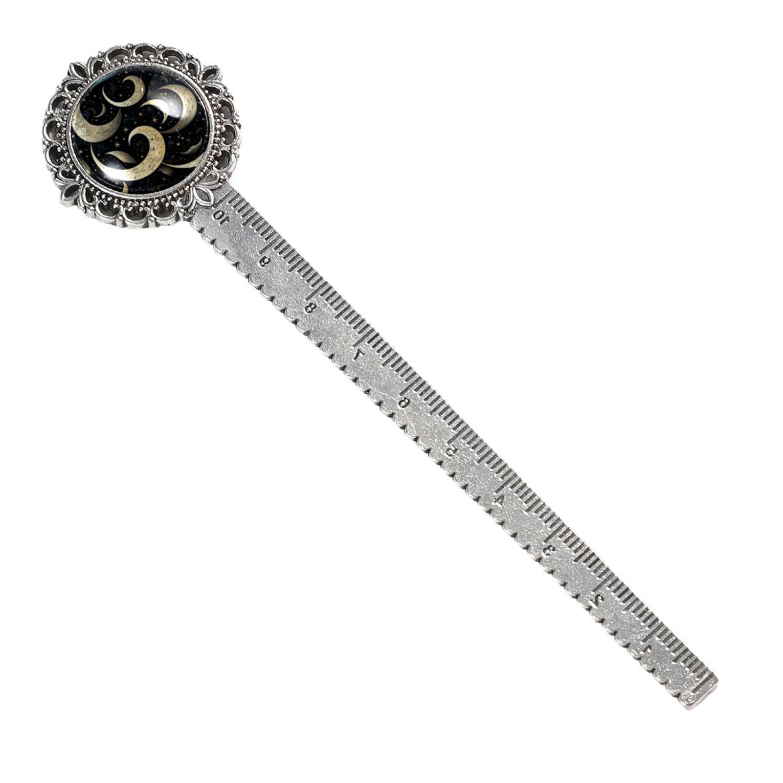 Crescent moon symbol Vintage Silver Lace-Edged Bookmark: a Gift for ...