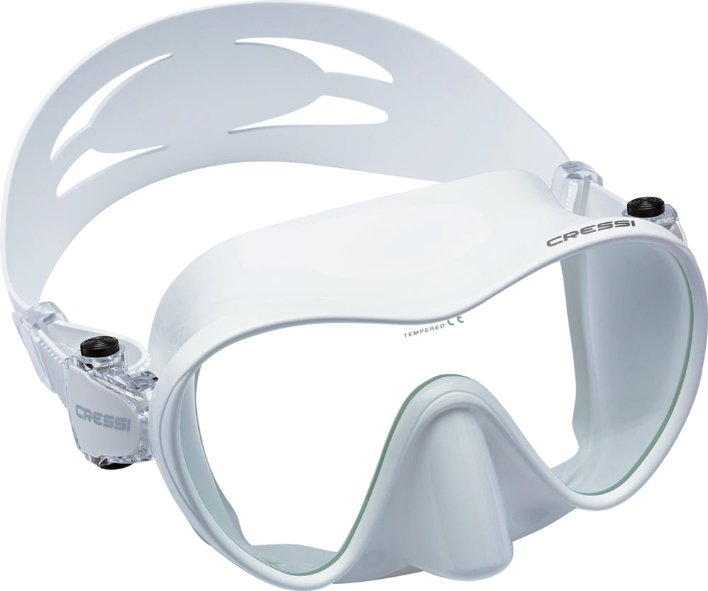 Cressi F1 Diving Mask (White): Ideal for Teens, SCUBA, and Swimming ...