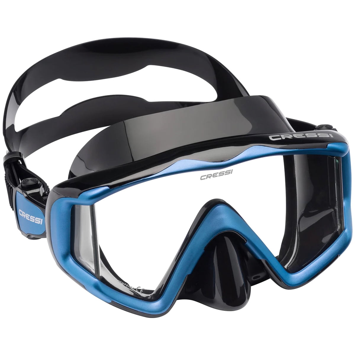 Cressi Liberty Triside Mask (Black / Blue) - Walmart.com