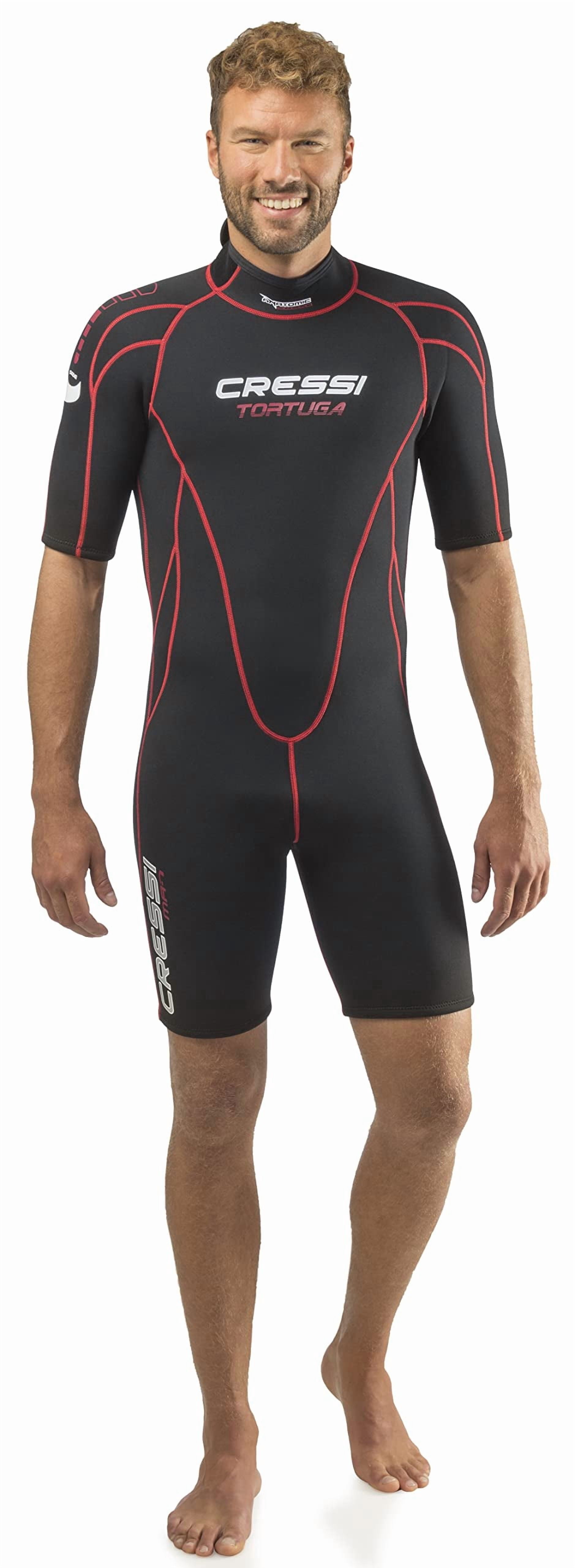 Cressi Tortuga 2.5mm Man, Black/Red, M - Walmart.com