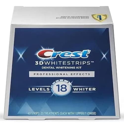 Crest 3D No Slip Whitestrips Professional Effects Teeth Whitening Kit ...