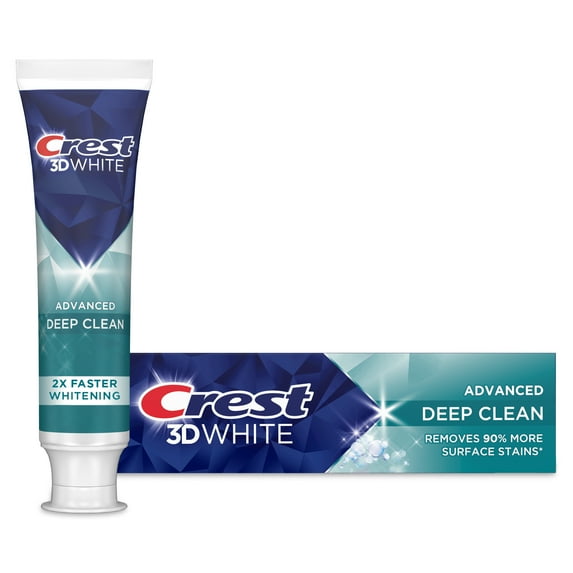 Crest 3D White Adv Deep Clean Whitening Toothpaste 3.3 oz Removes 90% ...