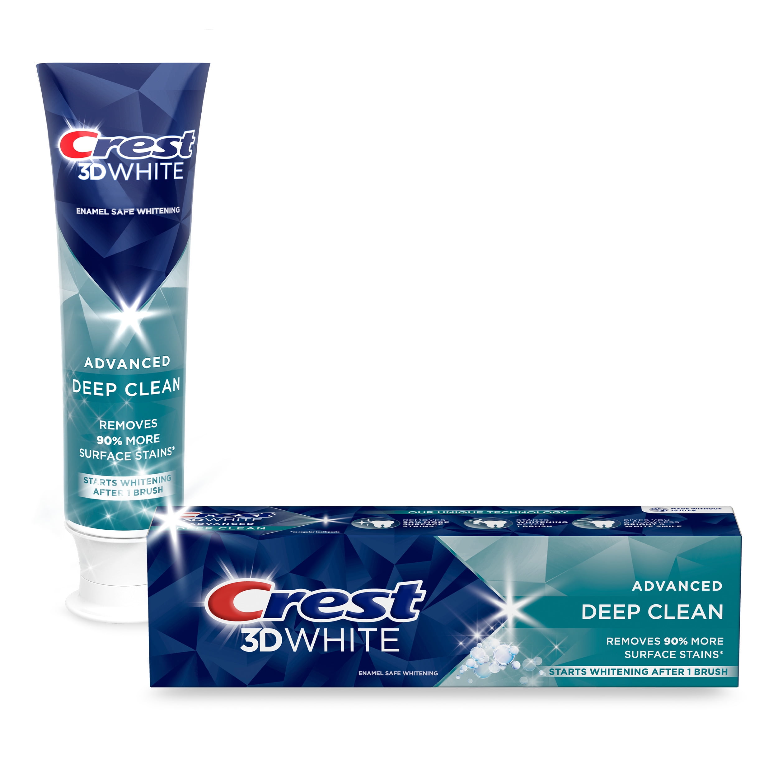 Crest 3D White Advanced Deep Clean Whitening Toothpaste Value Pack ...