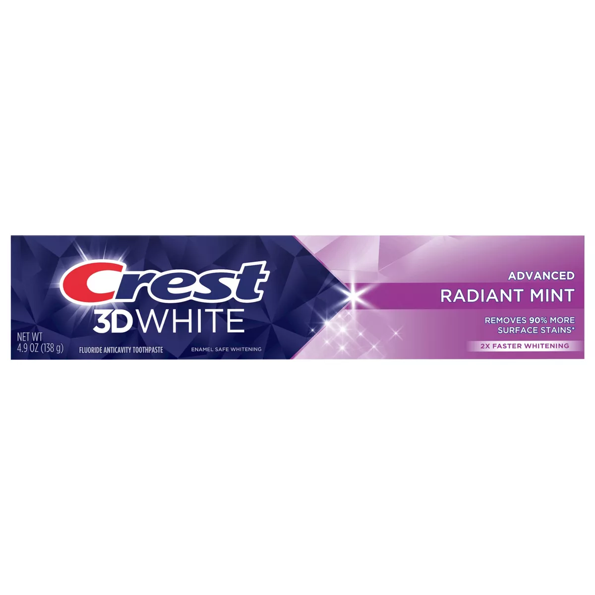 Crest 3D White Advanced Teeth Whitening Toothpaste Radiant Mint, 4.9 Oz ...