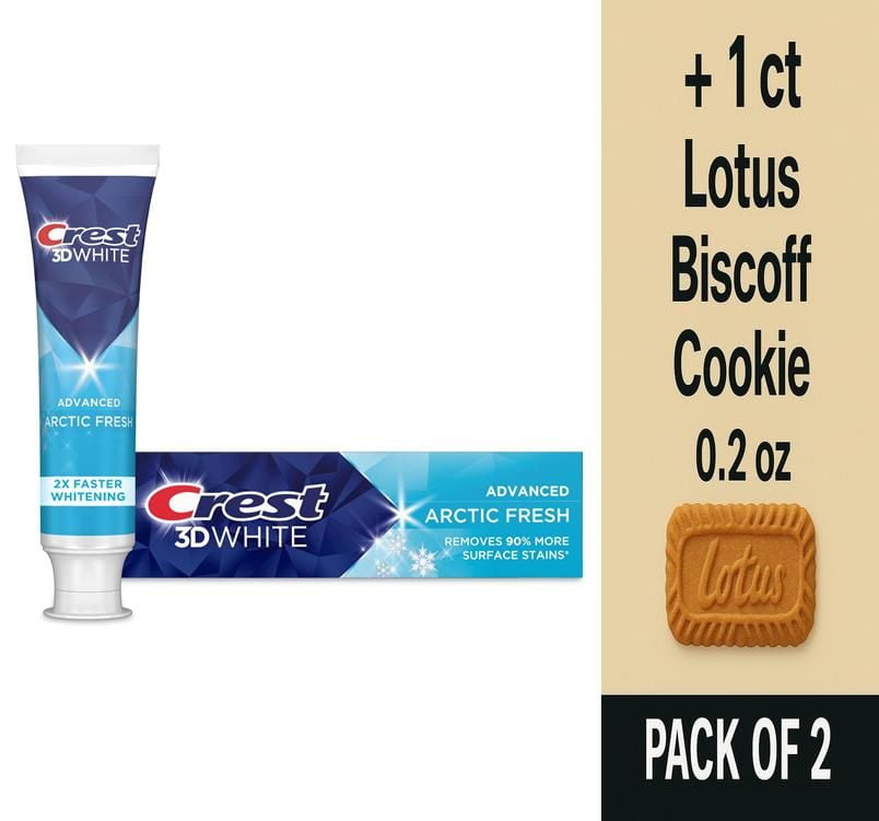 Crest 3D White Advanced Whitening Toothpaste - Arctic Fresh - 3.3 oz ...