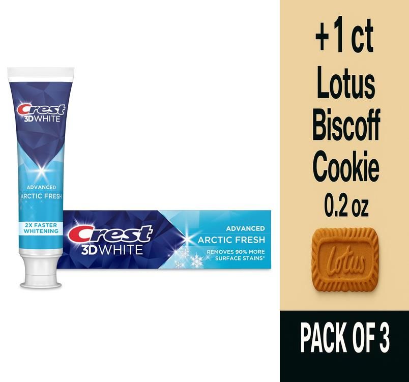 Crest 3D White Advanced Whitening Toothpaste - Arctic Fresh - 3.3 oz ...