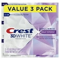 Crest 3D White Brilliance Toothpaste, Vibrant Peppermint, 3.5 oz, Three ...