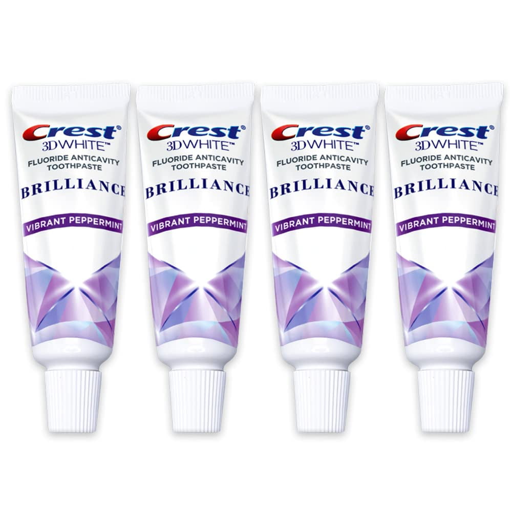 Crest Whitening Toothpaste Vibrant Peppermint Travel Size 0.85 oz Pack ...