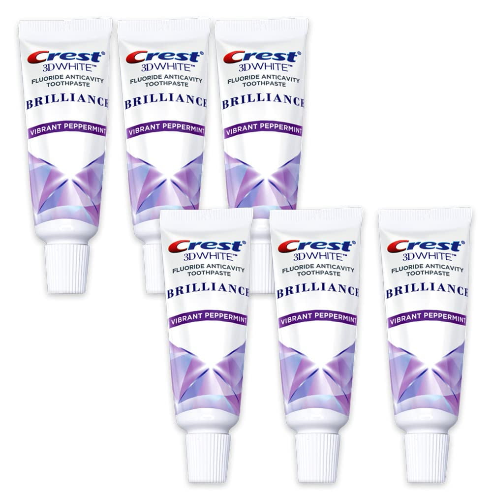 Crest 3D White Brilliance Toothpaste, Vibrant Peppermint, Travel Size 0 ...
