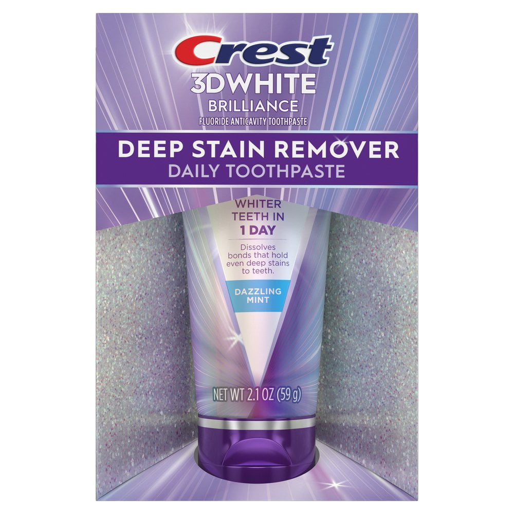 Crest 3D White Stain Remover Toothpaste Dazzling Mint - Walmart.com