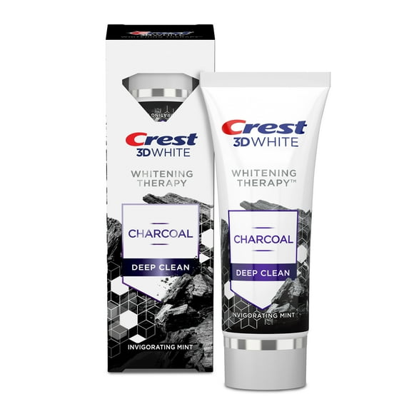 Crest Whitening Therapy Charcoal Deep Clean Fluoride Toothpaste 3.5 oz ...