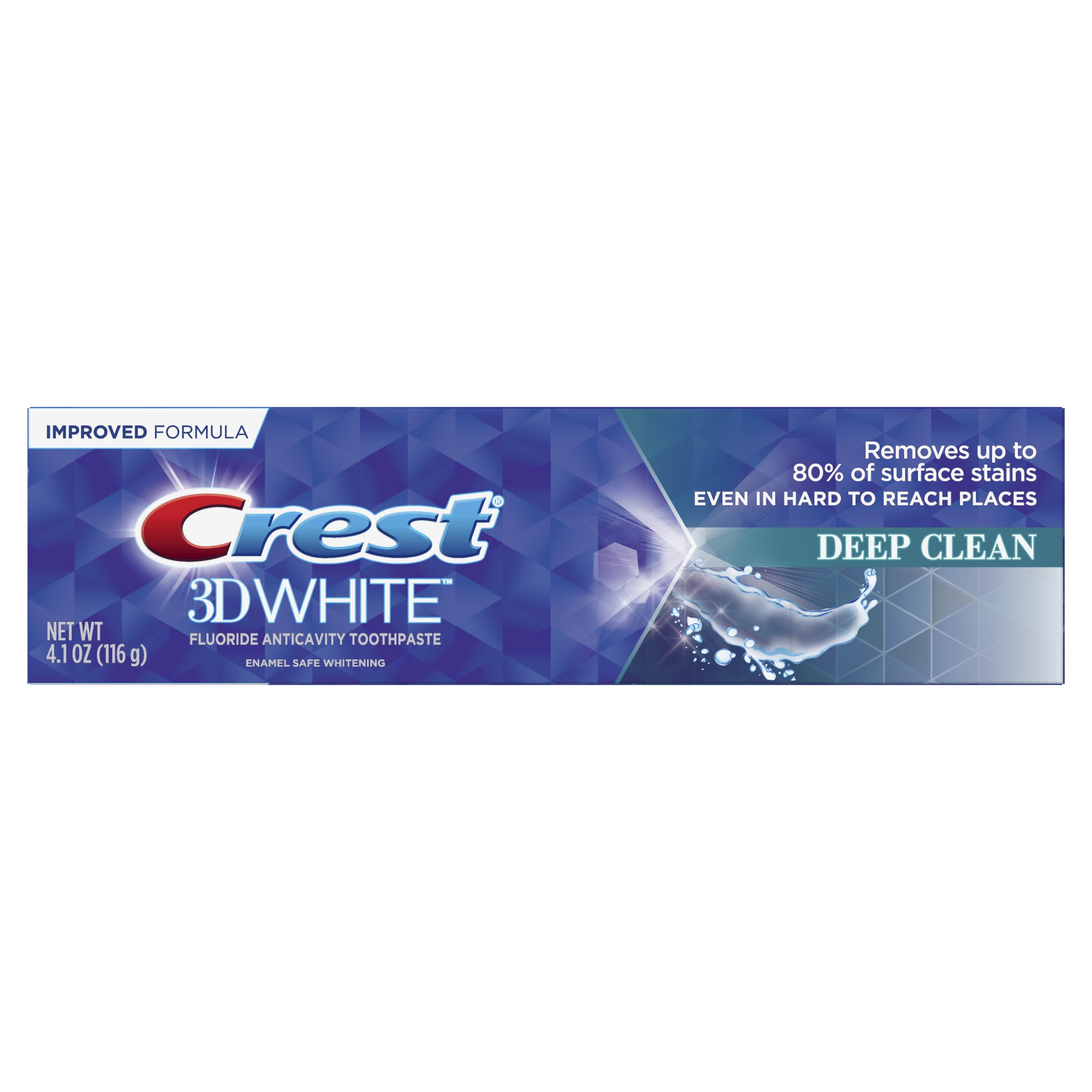 Crest 3D White, Whitening Toothpaste Deep Clean, 4.1 oz - Walmart.com