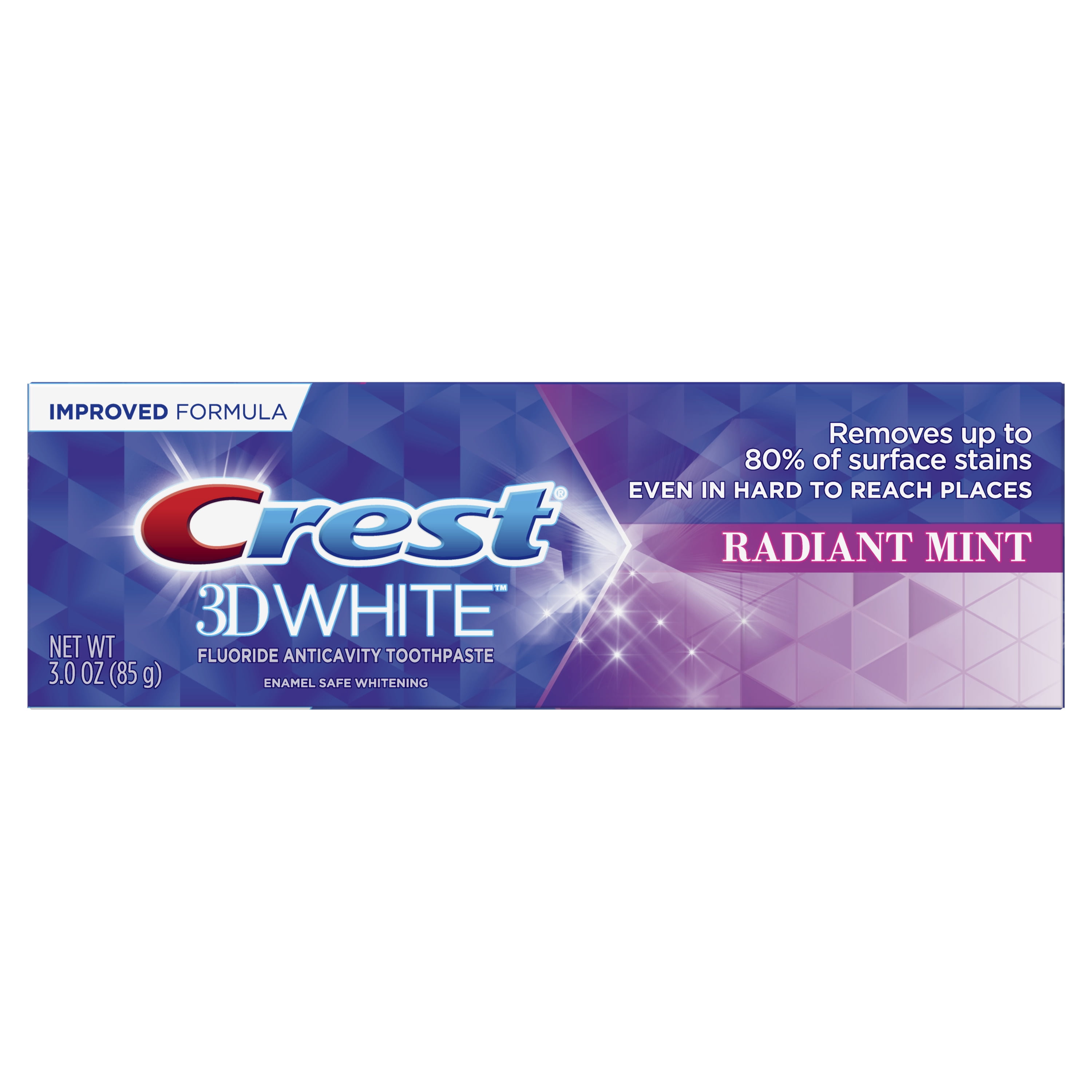 Crest 3D White, Whitening Toothpaste Radiant Mint, 3.0 oz - Walmart.com