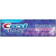 Crest 3D White, Whitening Toothpaste Radiant Mint, 4.1 oz - Walmart.com