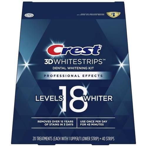Crest 3D White Whitestrips Professional Effects, 40 Count Packaging May ...