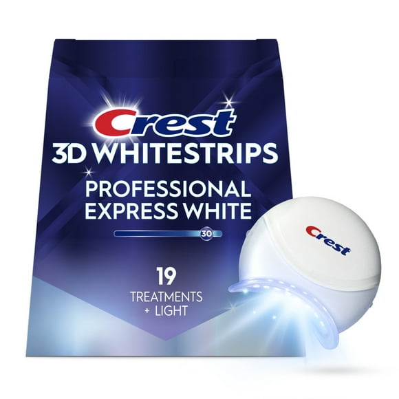 Crest 3DWhitestrips Professional Express White + Whitening Light At ...
