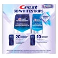 Crest 3D Whitestrips, 20 Professional Treatments, Brightening ...