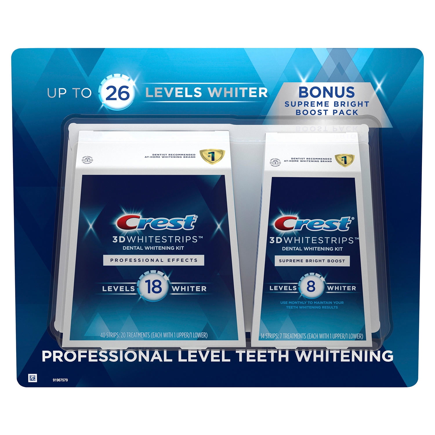 Crest 3D Whitestrips Professional Effects & Supreme Bright - Enamel ...
